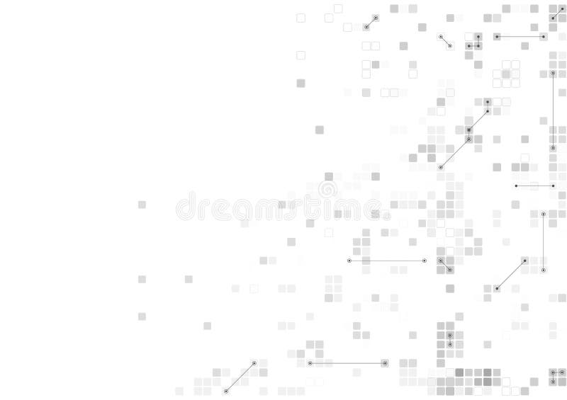 Vector White Background Abstract Technology Communication Data Science ...