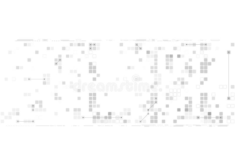 Vector White Background Abstract Technology Communication Data S Stock ...