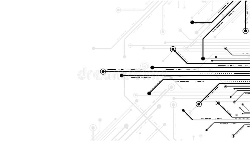 Vector White Background Abstract Technology Communication Data S Stock ...