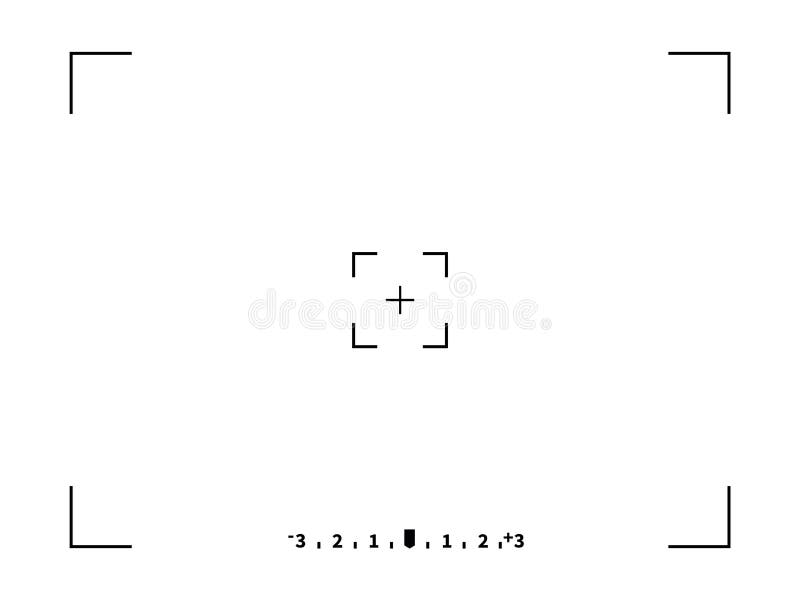 Vector White Background. Viewfinder Vector Template Frame for Camera ...