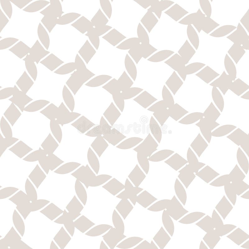 Vector White and Beige Seamless Pattern with Diagonal Grid, Cross Lines ...