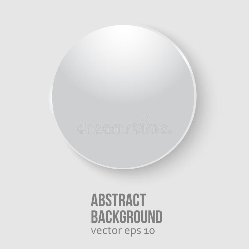 Vector White Circle. Abstract Background Stock Vector - Illustration of ...