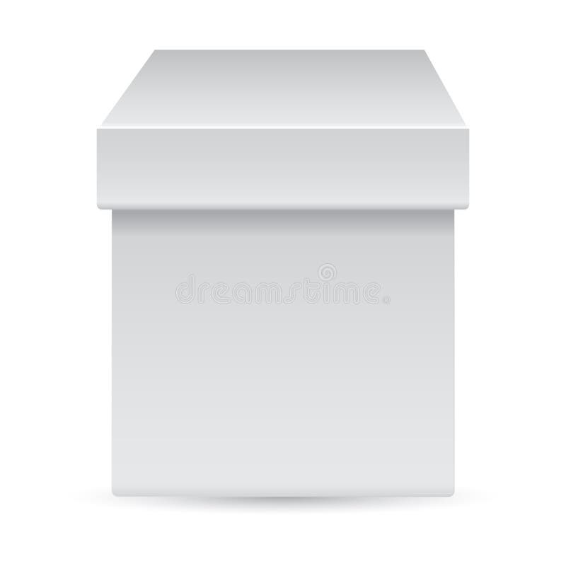 Vector White Closed Box for Package or Gifts Isolated on White ...