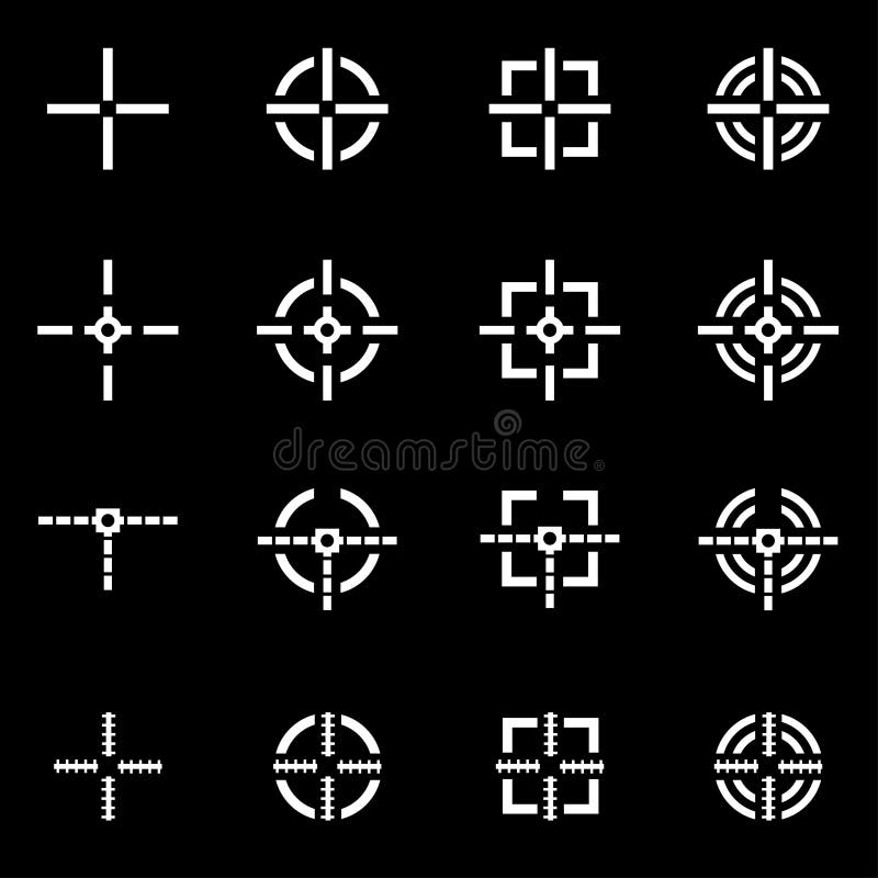 Crosshair Icon stock illustration. Illustration of sight - 39583446