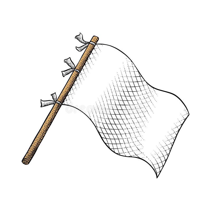 Vector of White Flag stock vector. Illustration of empty - 317225955