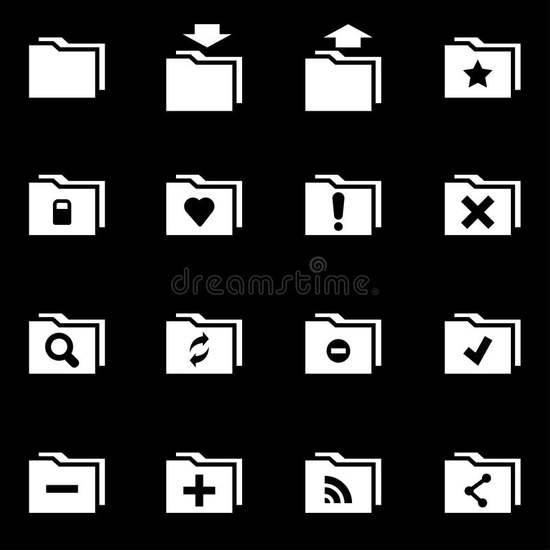 White Folder Tree Icon Isolated on Crumpled Paper Background. Computer ...