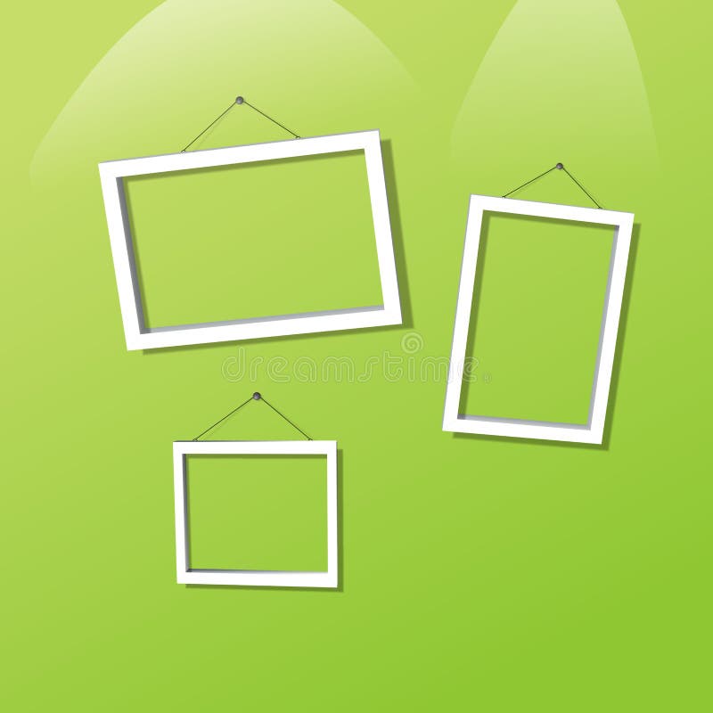 Vector white frames stock vector. Illustration of indoors - 23849085