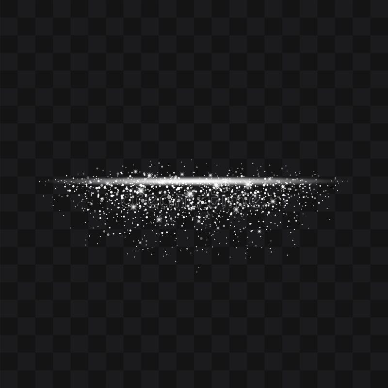 Vector White Glitter Trail Particles Background Effect for Luxury ...