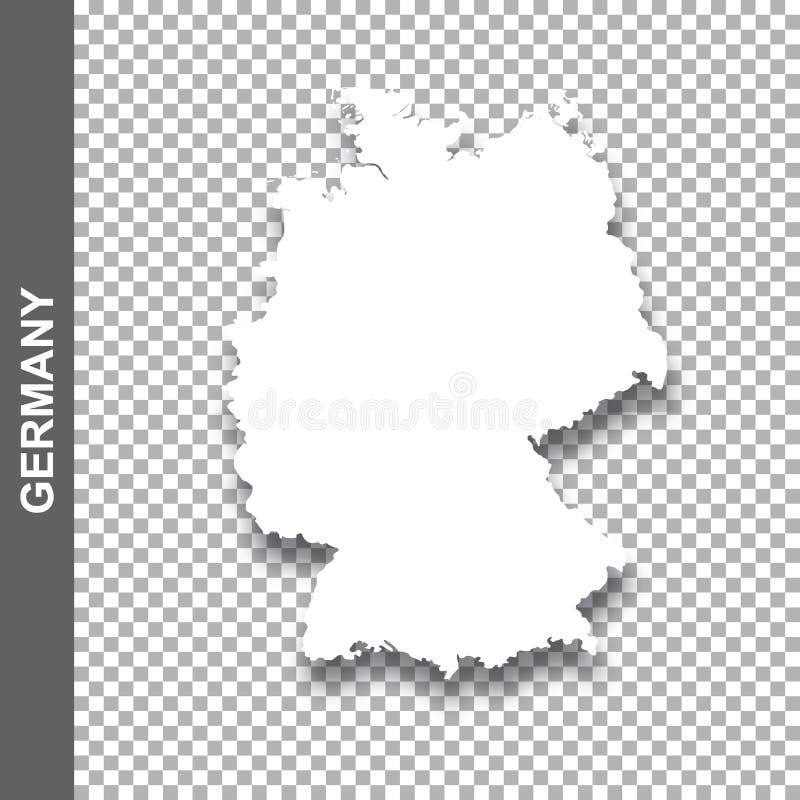 Vector White Map Germany Transparent Background Stock Illustrations ...