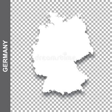 Vector White Map Germany Transparent Background Stock Illustrations ...