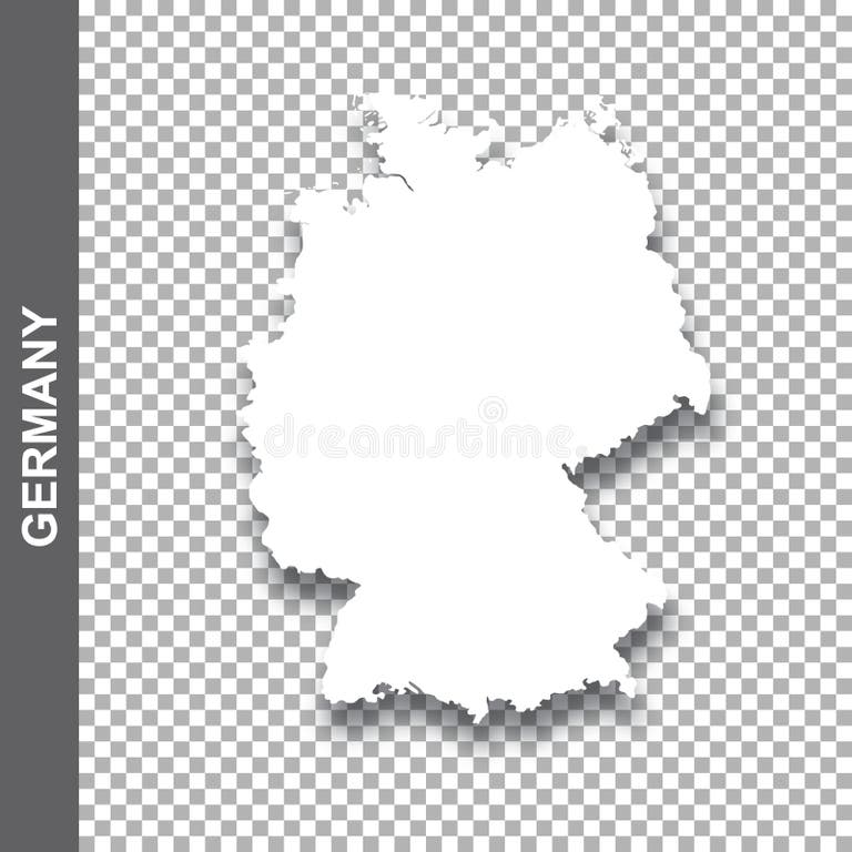 Vector White Map Germany Transparent Background Stock Illustrations ...