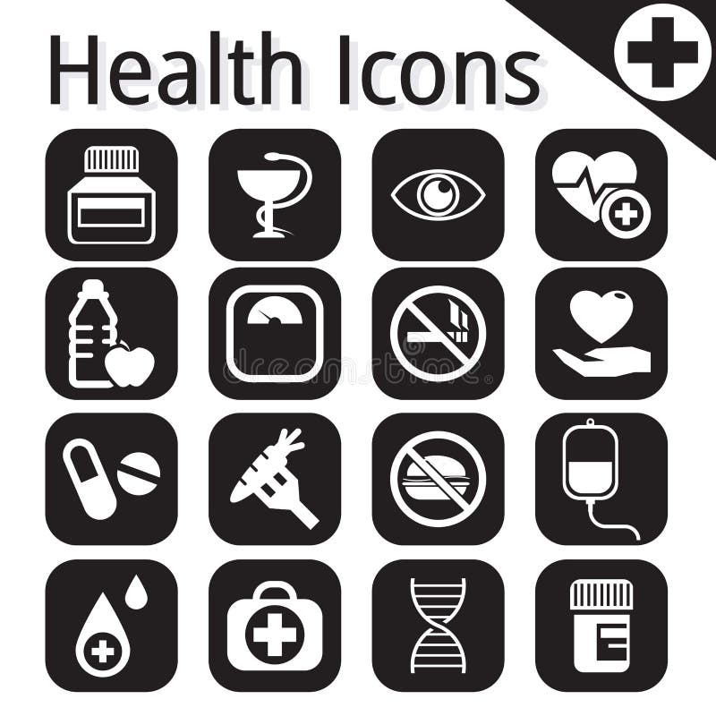 Vector white medical icon stock illustration. Illustration of cure ...