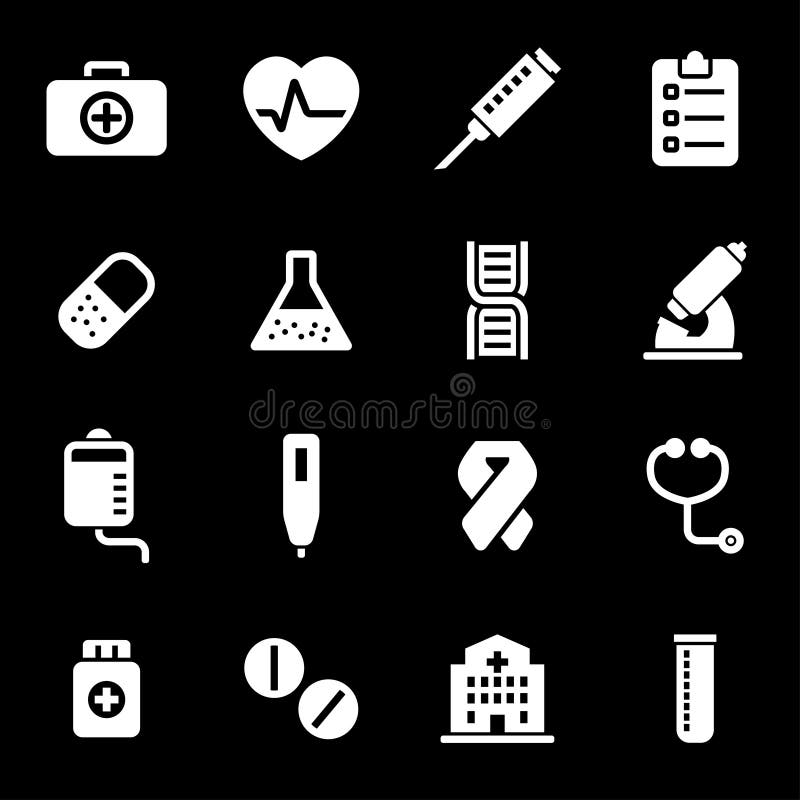 White Medical Icons Stock Illustrations – 56,949 White Medical Icons ...