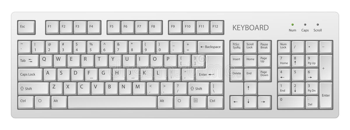 Qwerty Keyboard Layout Stock Illustrations – 1,378 Qwerty Keyboard ...