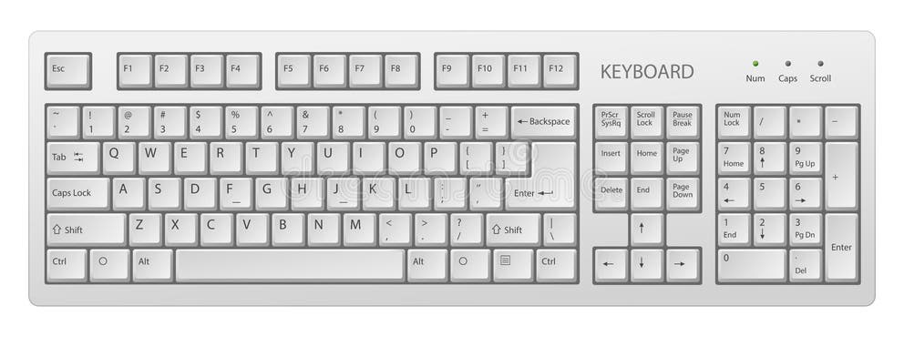 Qwerty Keyboard Layout Stock Illustrations – 1,208 Qwerty Keyboard ...