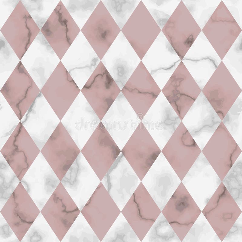 Marble Luxury Check Rhombus Seamless Pattern Stock Vector ...