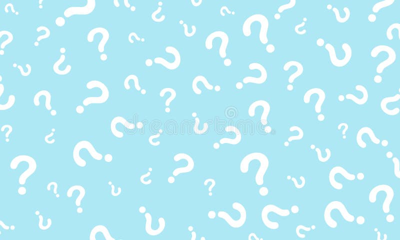 Vector White Question Marks on Blue Background Stock Vector ...