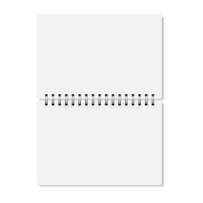 Horizontal Notebook Spiral Stock Illustrations – 690 Horizontal ...