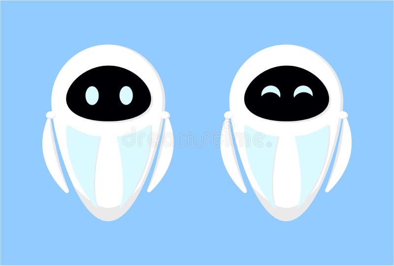 Vector White Robots for the Technical Support Stock Vector ...
