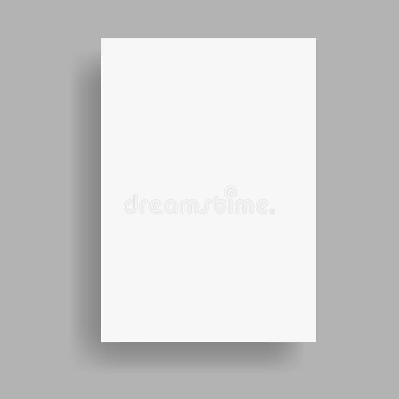Vector White Sheet of Paper. Stock Vector - Illustration of clean ...