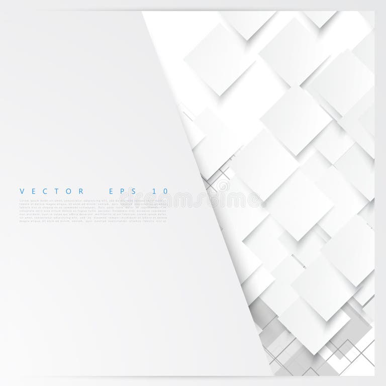 Vector White Squares. Abstract Background Stock Vector - Illustration ...