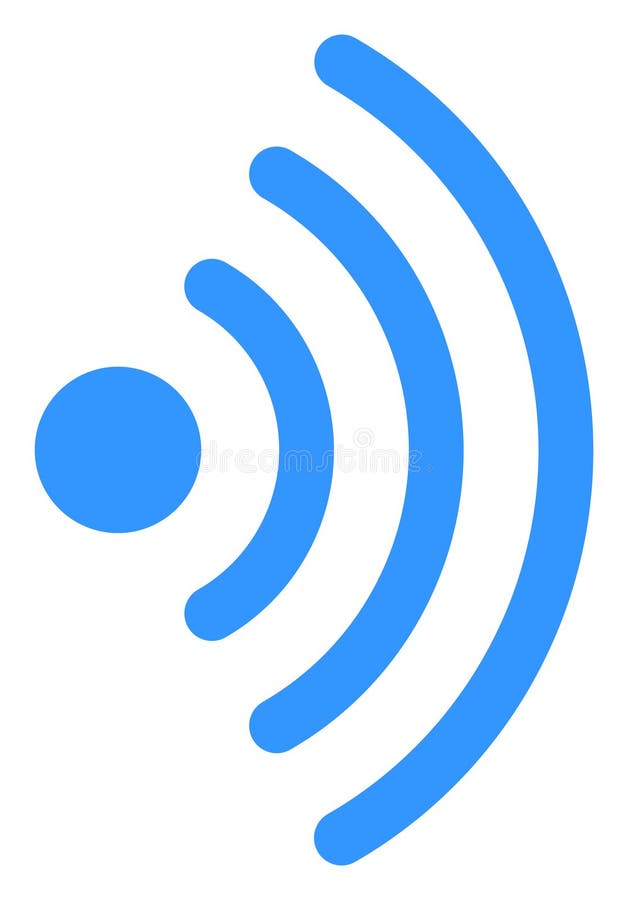 Vector Wi-Fi Source Flat Icon Symbol Stock Vector - Illustration of ...