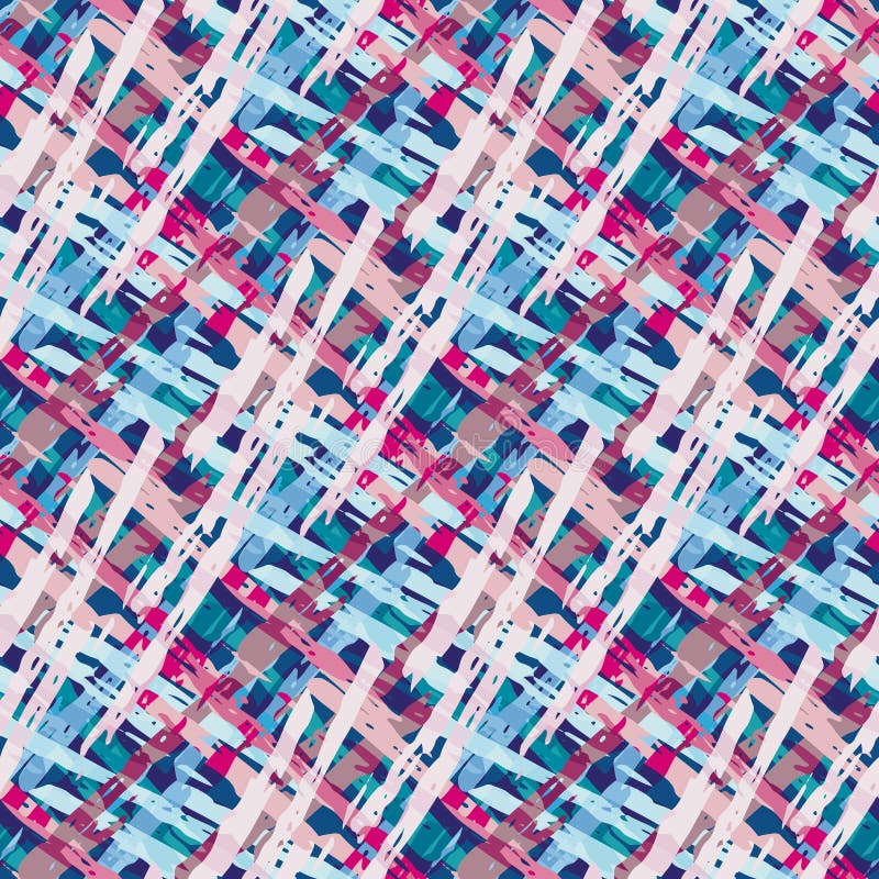 Blue Criss Cross Net Pattern Line on White Background . Vector ...