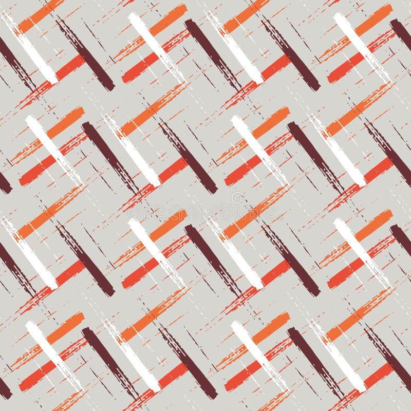 Vector Wicker Weave Effect Seamless Pattern Background. Painterly Brush ...