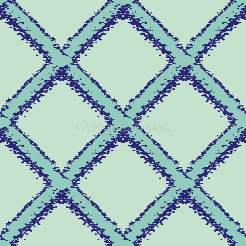 Blue Criss Cross Net Pattern Line on White Background . Vector ...