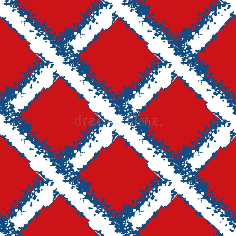 Blue Criss Cross Net Pattern Line on White Background . Vector ...