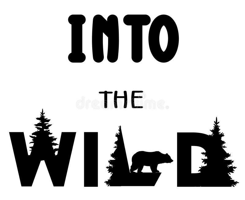 Vector into the Wild stock vector. Illustration of design - 288654133