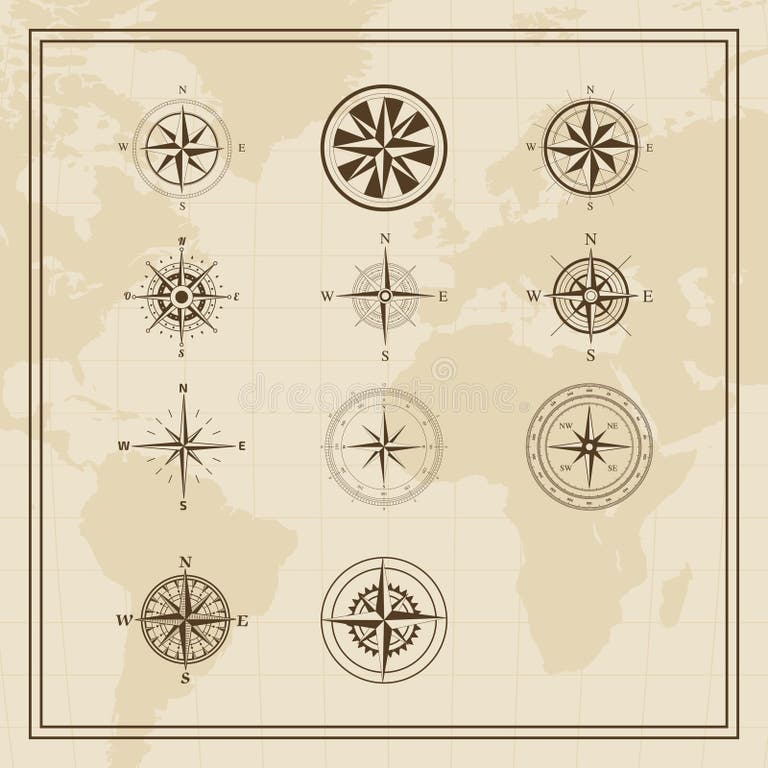Print Wind Direction Stock Illustrations – 831 Print Wind Direction ...