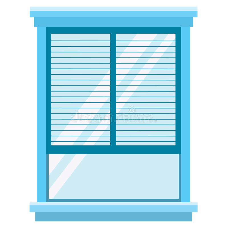 Vector Window in Cartoon Style. Stock Vector - Illustration of ...