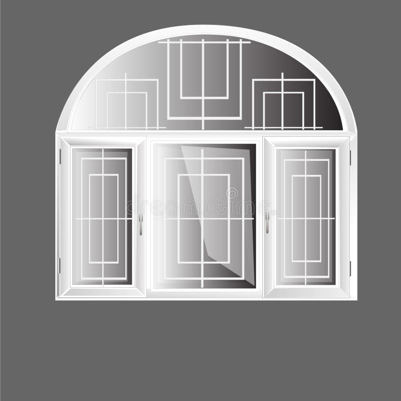 Vector Windows Plastic Glosed Stock Illustration - Illustration of ...