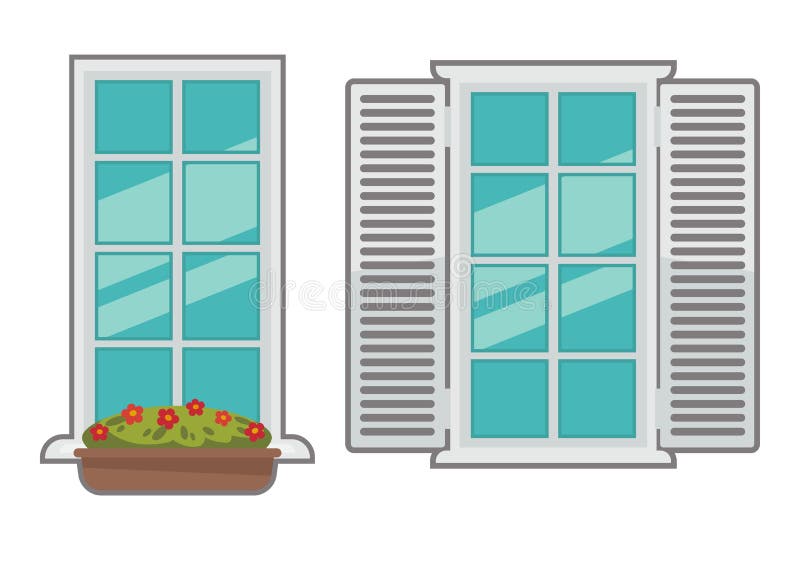 Vector Windows Collection of Various Types. Stock Vector - Illustration ...