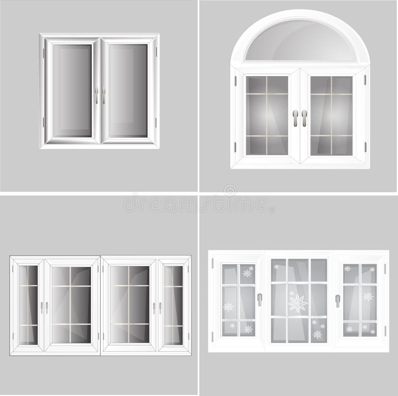 Vector Windows Plastic Glosed Stock Vector - Illustration of cyan ...