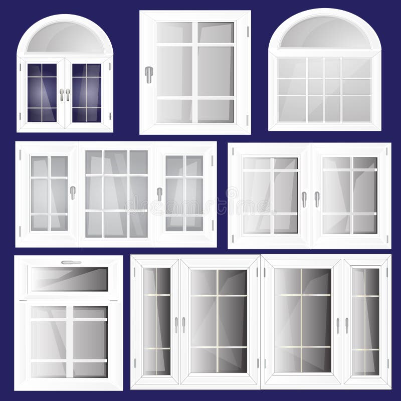 Vector Windows stock vector. Illustration of exterior - 48121278