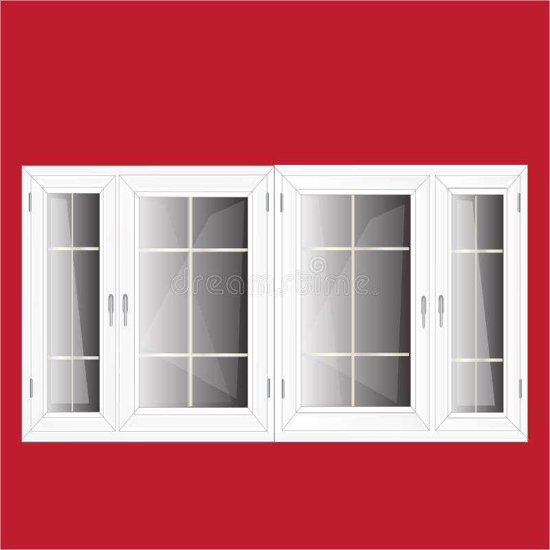 Vector Windows stock illustration. Illustration of decoration - 48121270