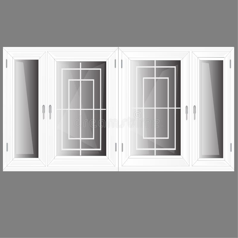 Windows plastic set vector stock vector. Illustration of facade - 92386171