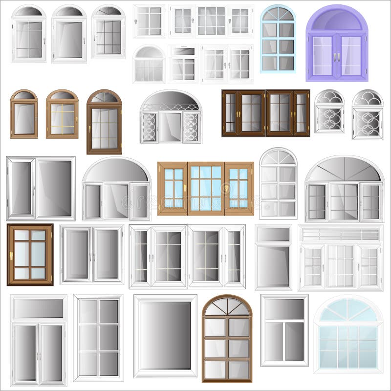 Vector windows stock vector. Illustration of graphic, architectural ...