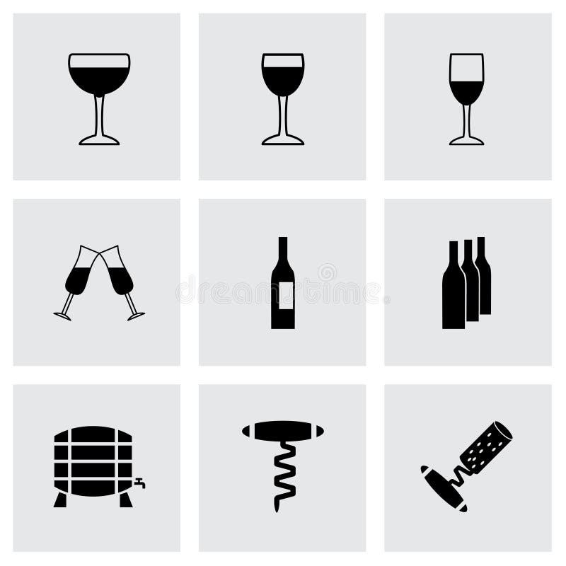 Vector wine icon set stock vector. Illustration of graphic - 51889164