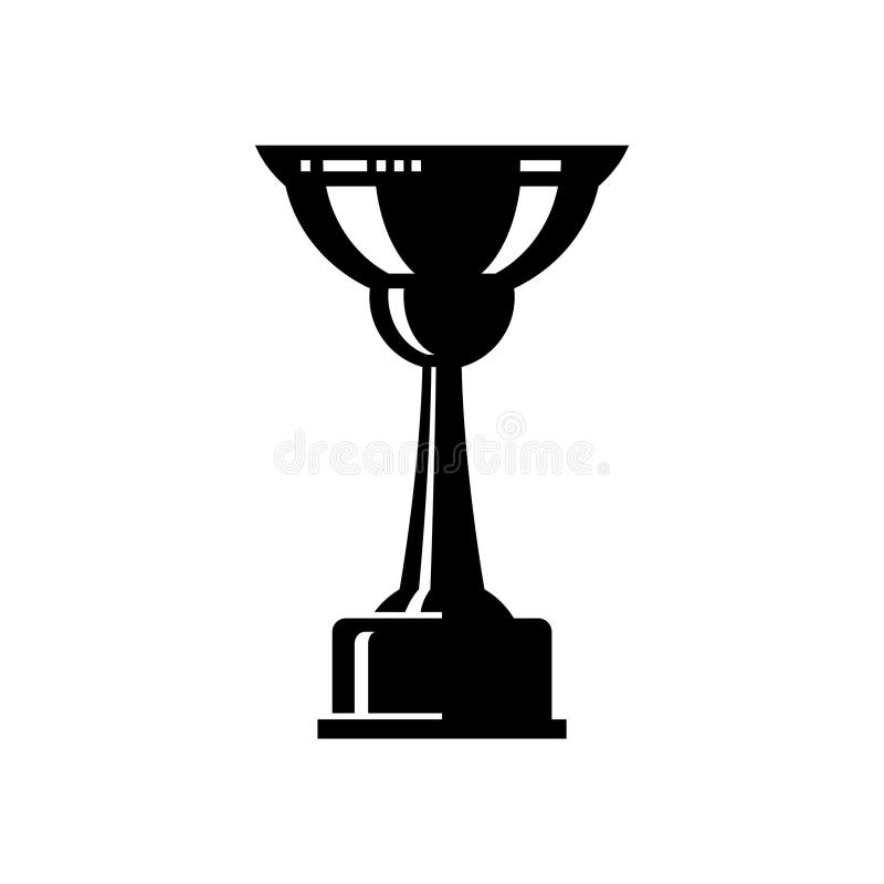 Vector Winner Cup. Trophy Line Icon. Symbol or Emblem Stock Vector ...