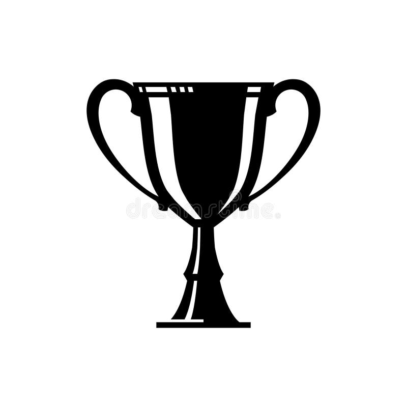 Vector Winner Cup. Trophy Line Icon. Symbol or Emblem Stock Vector ...