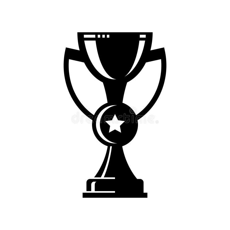 Vector Winner Cup. Trophy Line Icon. Symbol or Emblem. Stock Vector ...