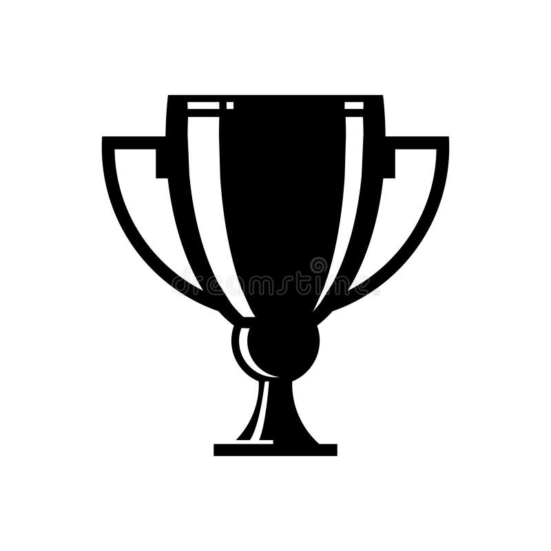 Vector Winner Cup. Trophy Line Icon. Symbol or Emblem. Stock Vector ...