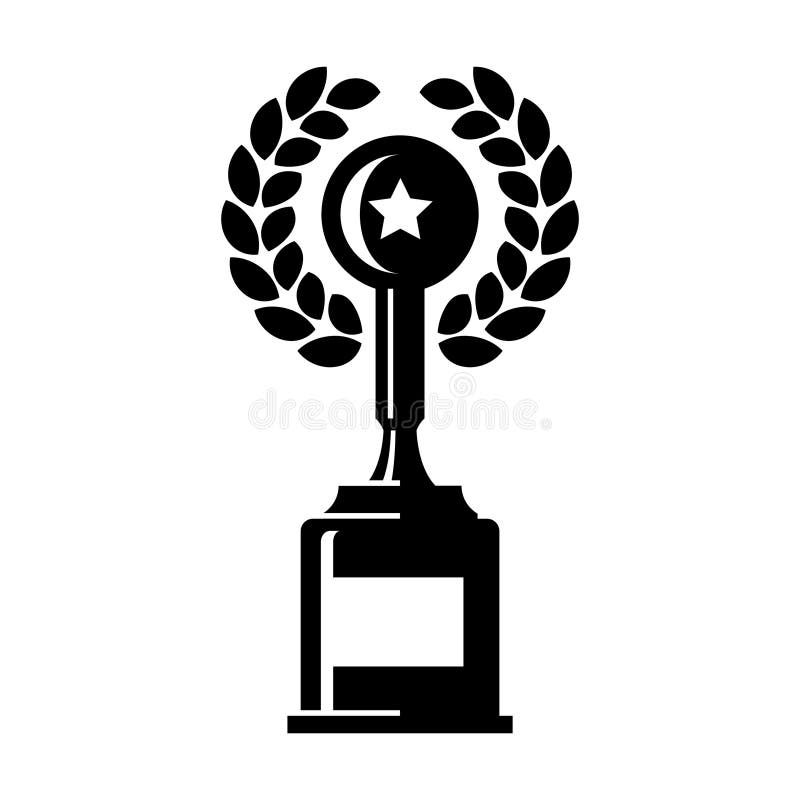 Vector Winner Cup. Trophy Line Icon. Symbol or Emblem Stock Vector ...