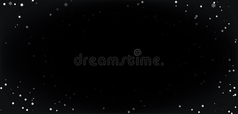 Vector Winter Background Frame Border Featuring Snowflake Pattern ...