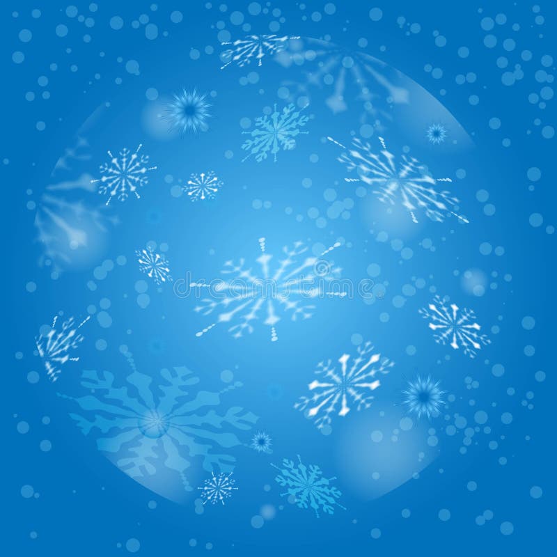 Vector Winter Ball of Snowflakes Stock Vector - Illustration of color ...