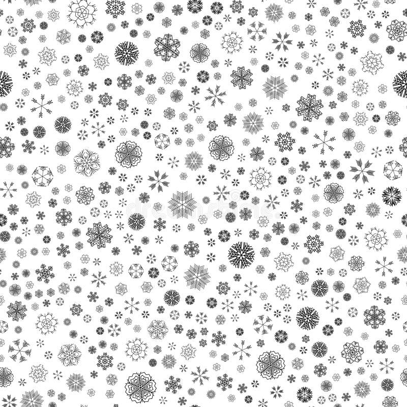Vector Winter Snow Light Seamless Pattern Stock Image - Image of ...