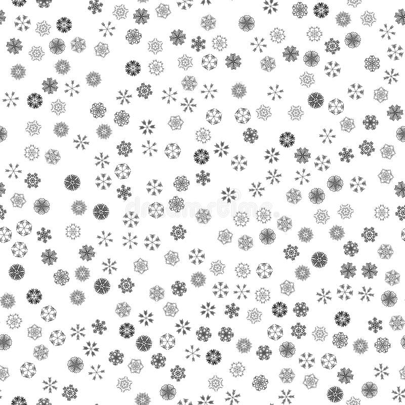 Vector Winter Snow Light Seamless Pattern Stock Illustration ...
